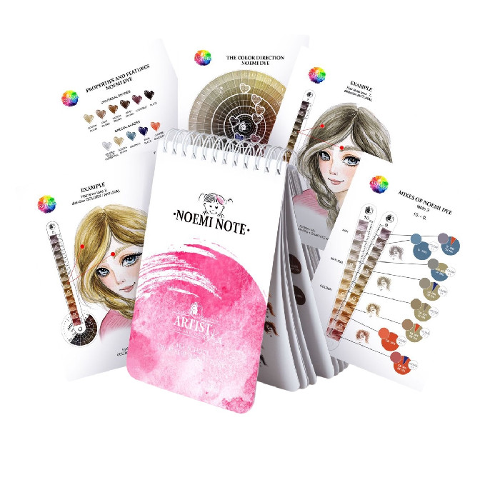 NOEMI Dye Note - VZDĚLÁVACÍ Koloristická příručka pro hybridní barvy